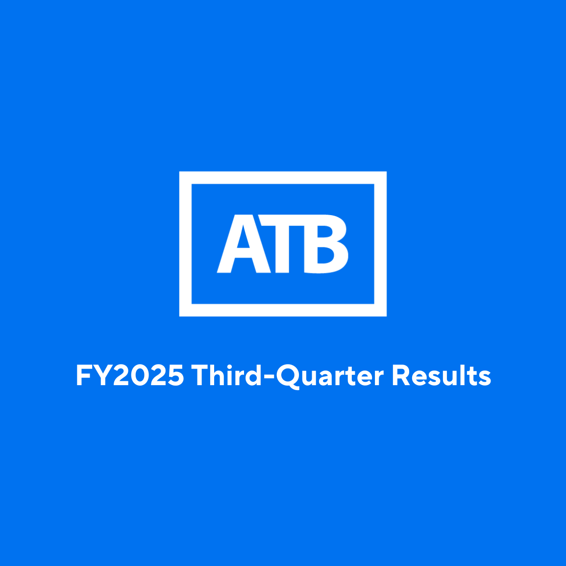 ATB Financial Reports Strong Third-Quarter Results | ATB Financial
